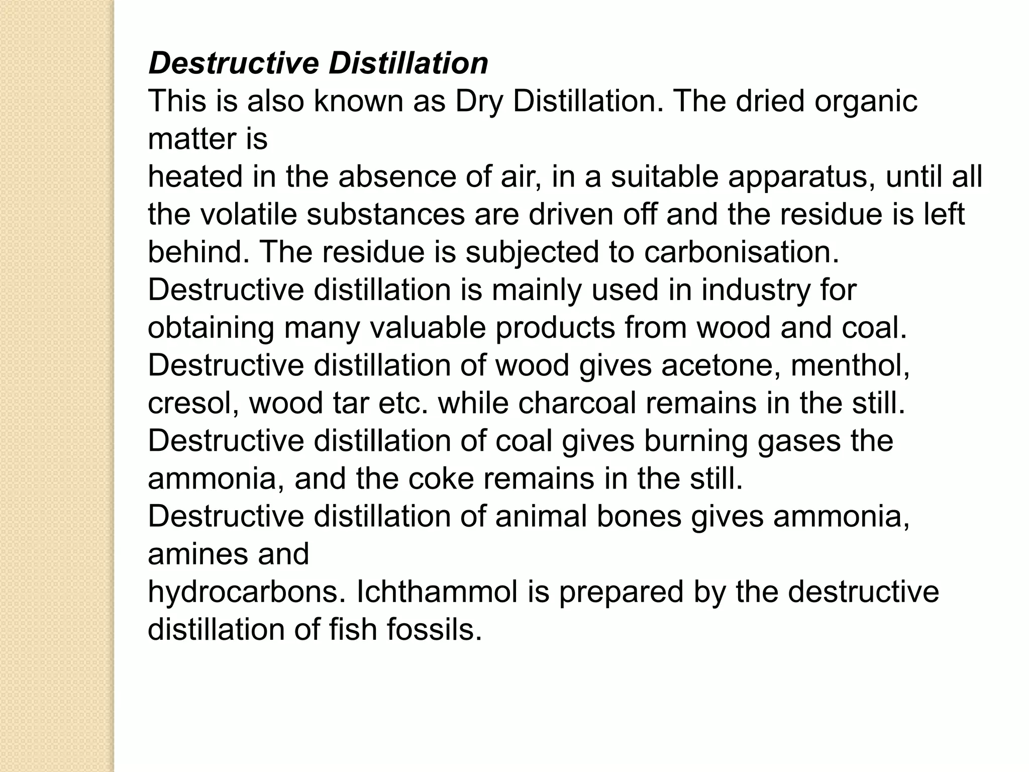 Distillation processes ,Types of Distillation, Types of Water | PPTX