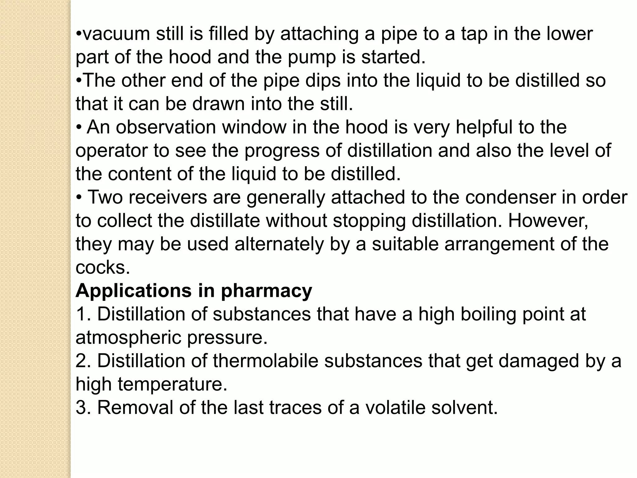 Distillation processes ,Types of Distillation, Types of Water | PPTX