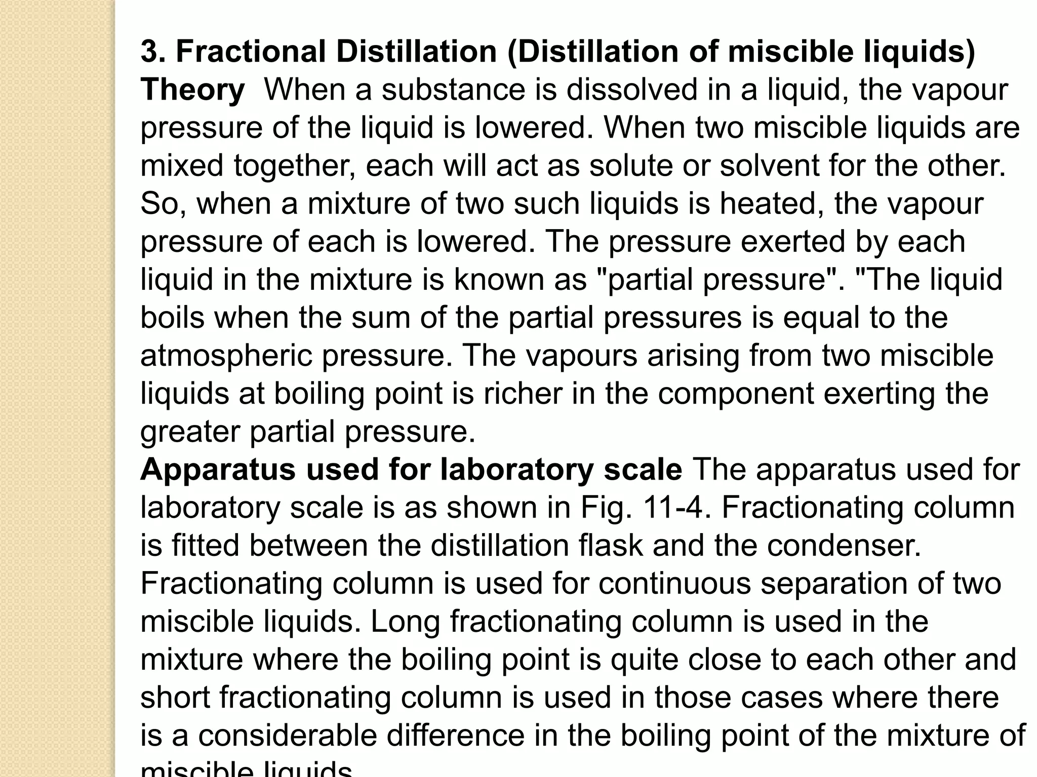 Distillation processes ,Types of Distillation, Types of Water | PPTX