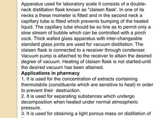 Distillation processes ,Types of Distillation, Types of Water | PPTX