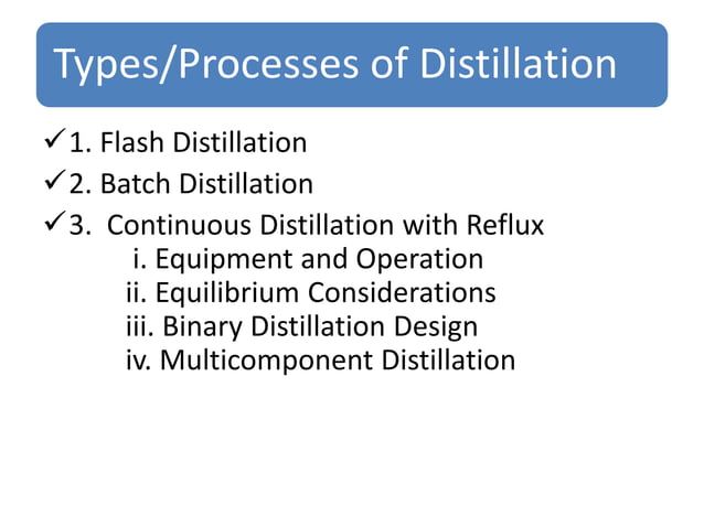 Distillation and its types | PPTX