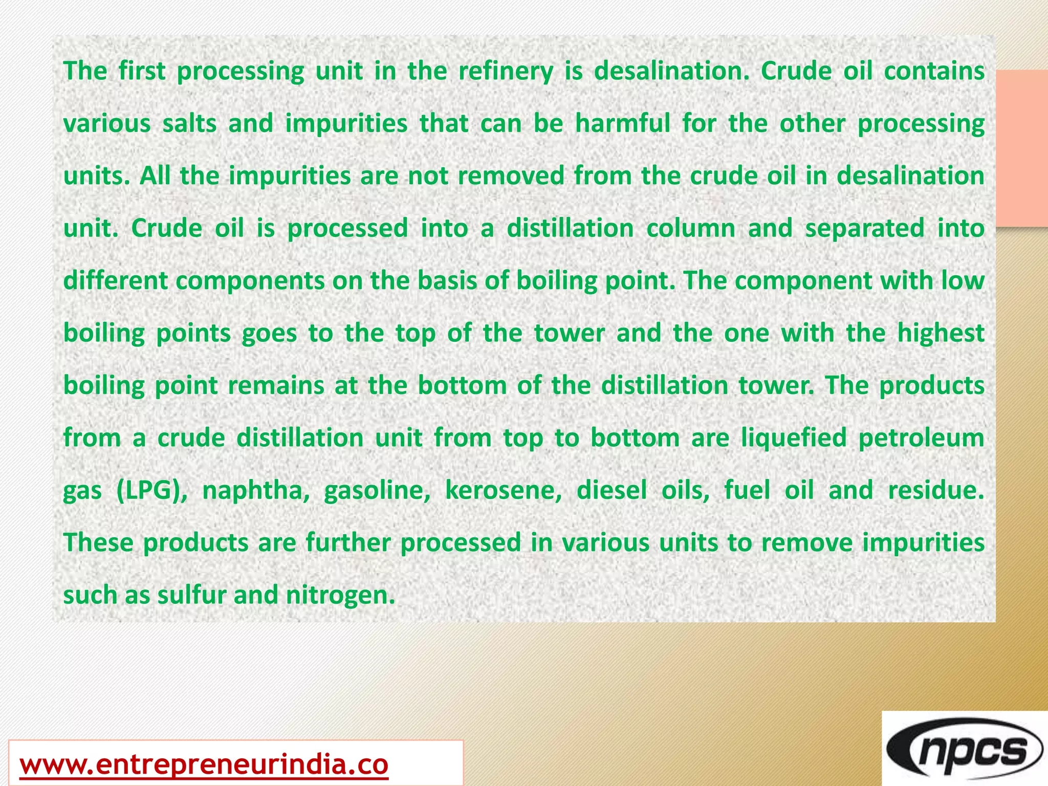 Petroleum Products: Refining and Distillation (Lubricants, Waxes and ...