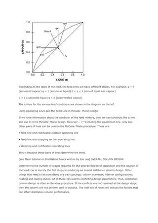 Distillation column design | PDF