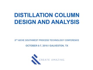 distillation column design and analysis.pdf