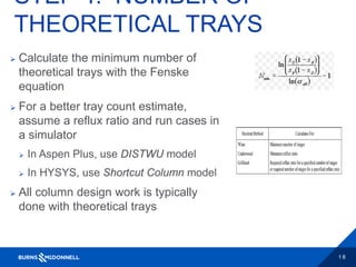 distillation column design and analysis.pdf