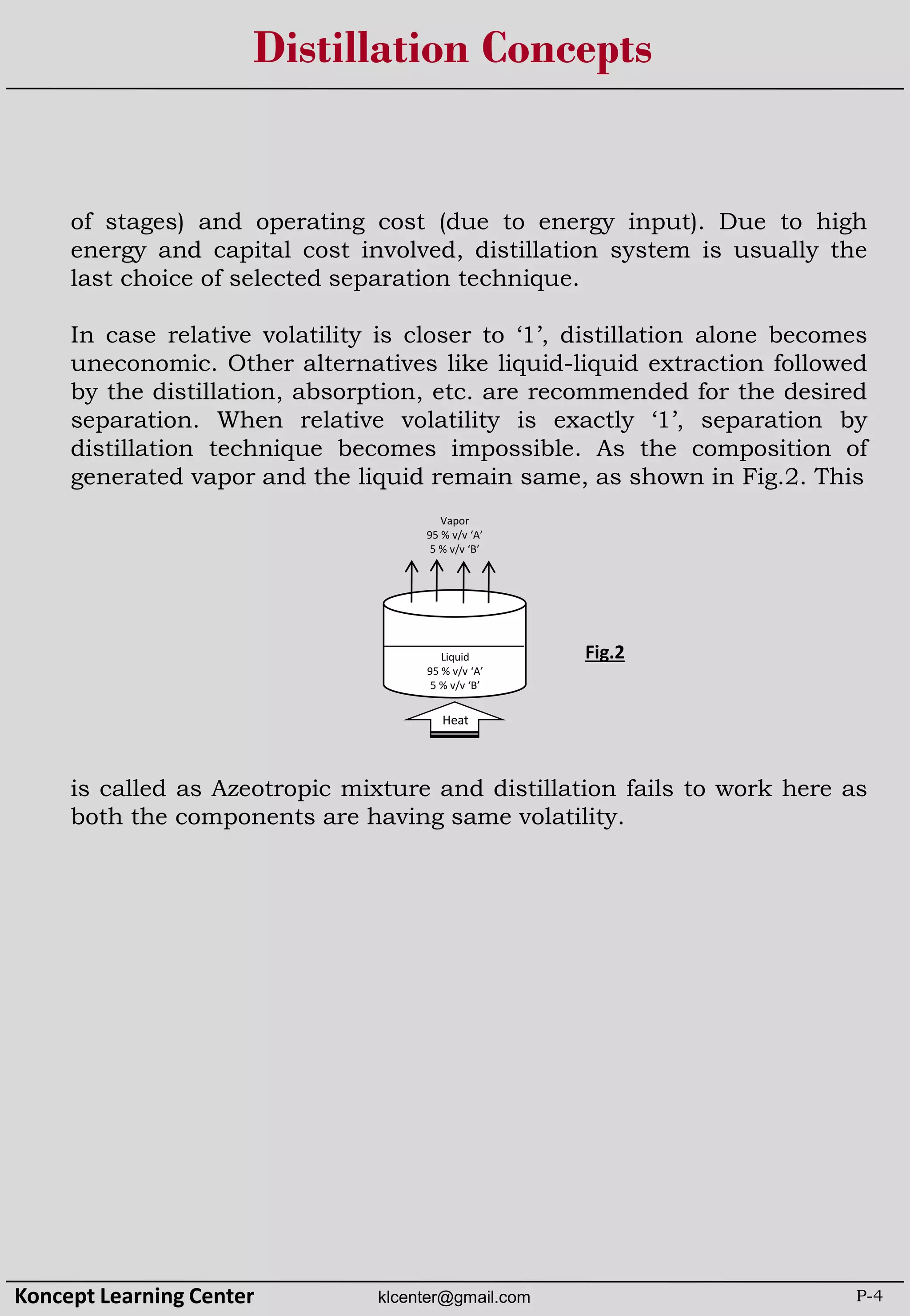 Distillation Concepts | PDF