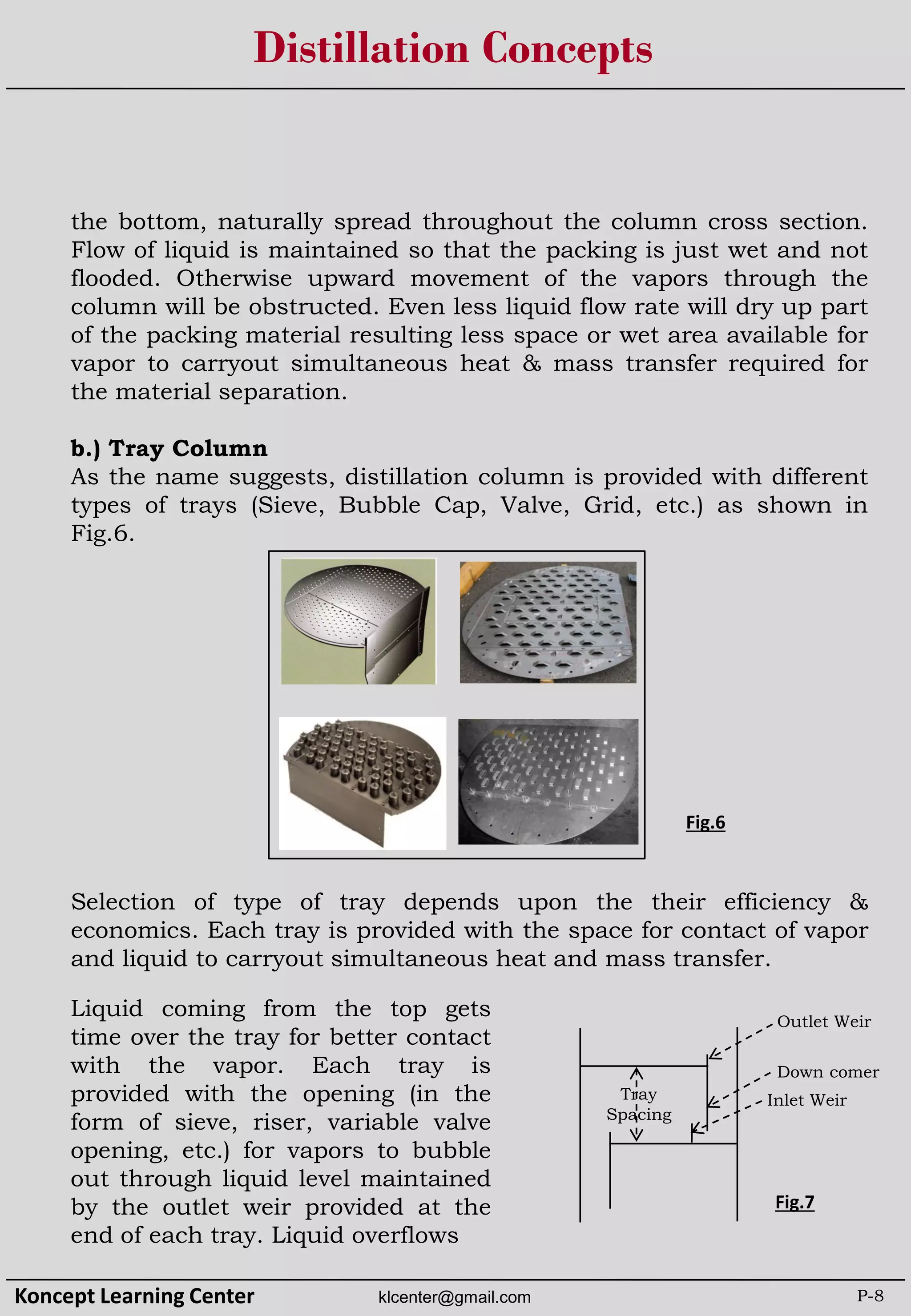 Distillation Concepts | PDF