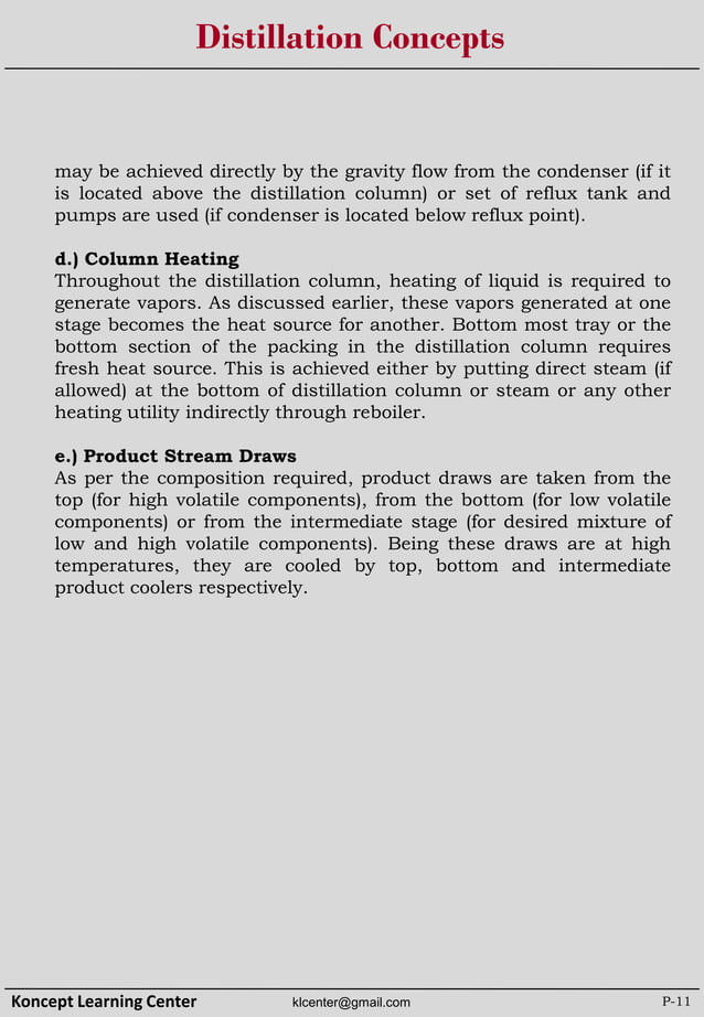 Distillation Concepts | PDF