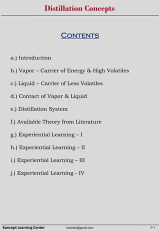 Distillation Concepts | PDF