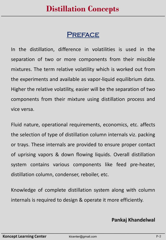 Distillation Concepts | PDF
