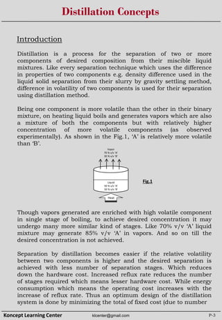 Distillation Concepts | PDF