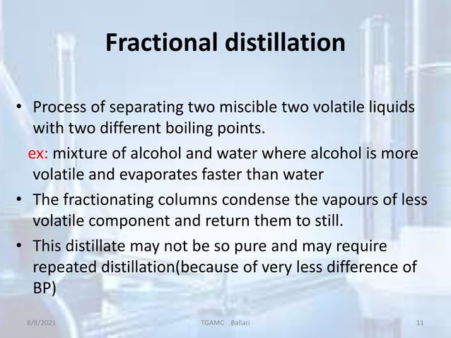 Distillation & evaporation | PPTX | Chemistry | Science