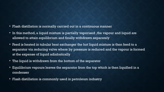 Introduction of Distillation as Mass Transfer Operation Part 01 | PPTX