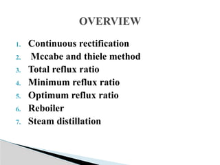Distillation as a Mass Transfer Operation Part 02 | PPTX