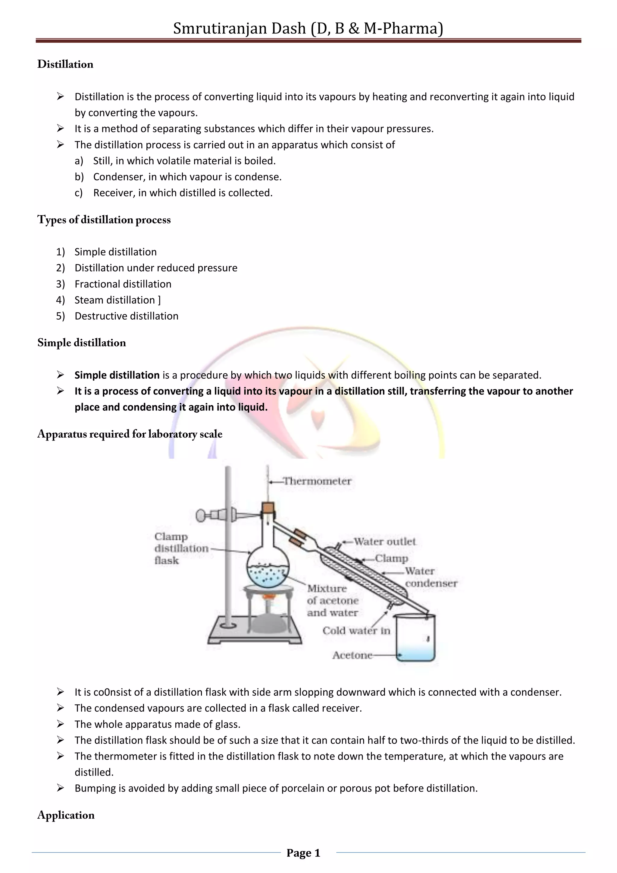 Distillation pdf srd | PDF