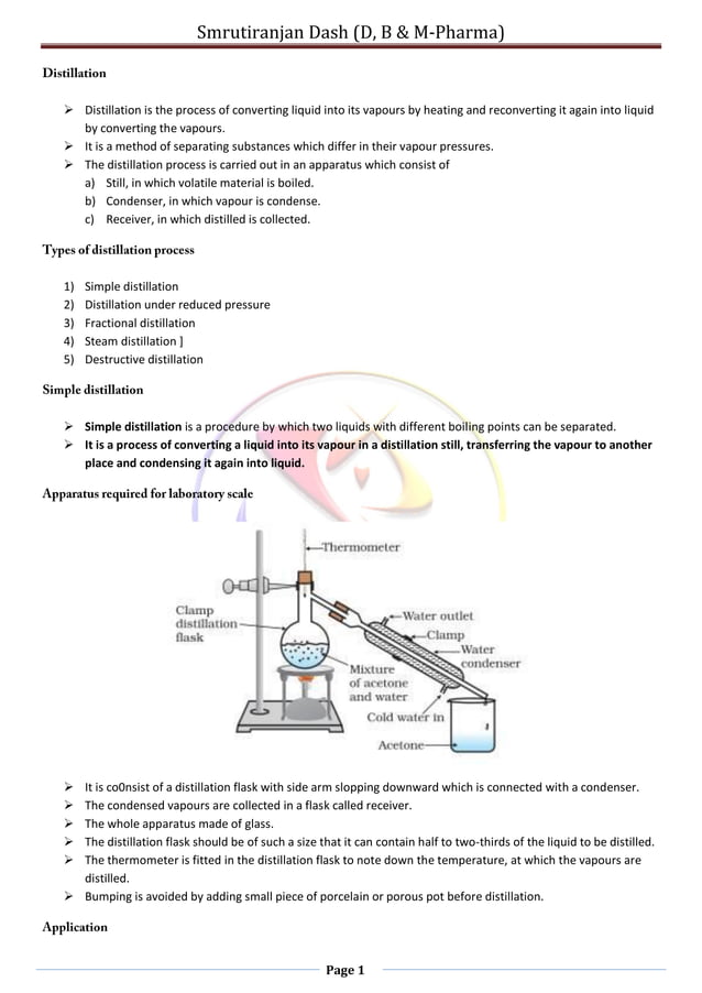 Distillation pdf srd | PDF