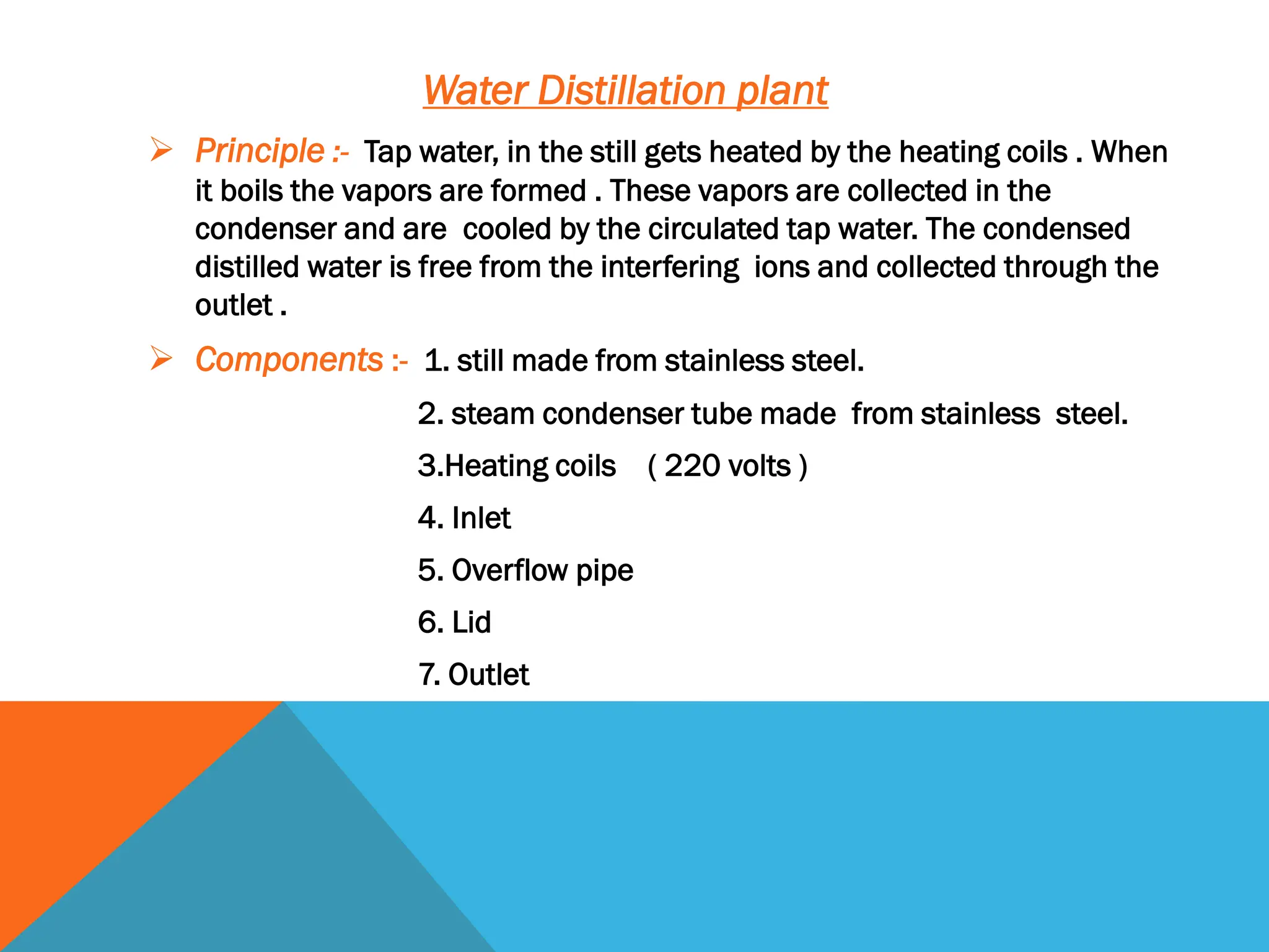 Distillation plant (Biochemistry) pdf... | PDF