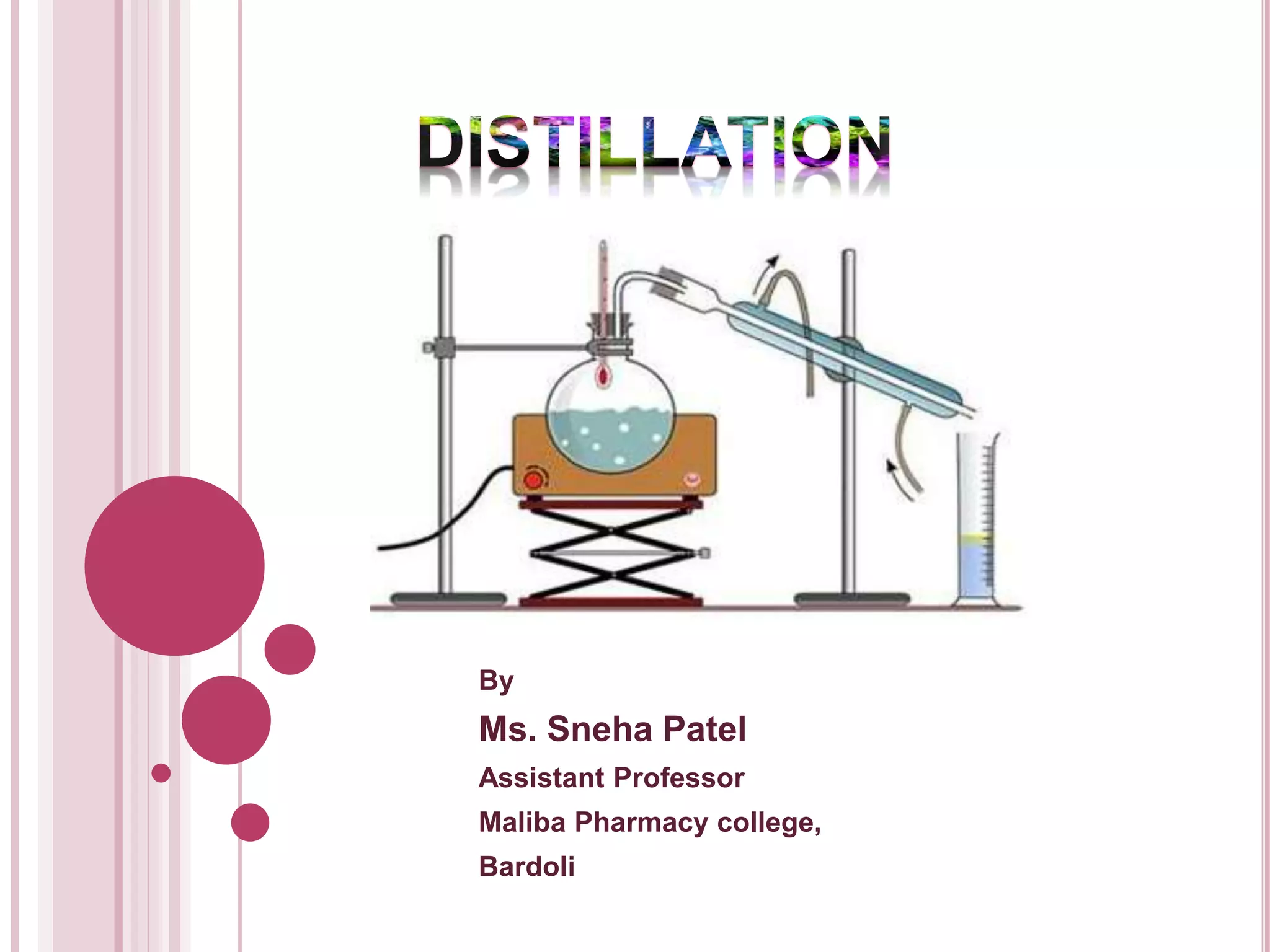 Distillation sneha patel | PPTX