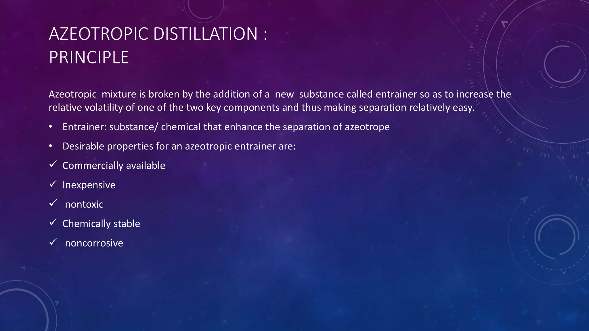 Distillation: steam distillation and azeotropic distillation | PPTX