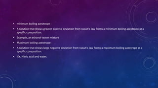 Distillation: steam distillation and azeotropic distillation | PPTX