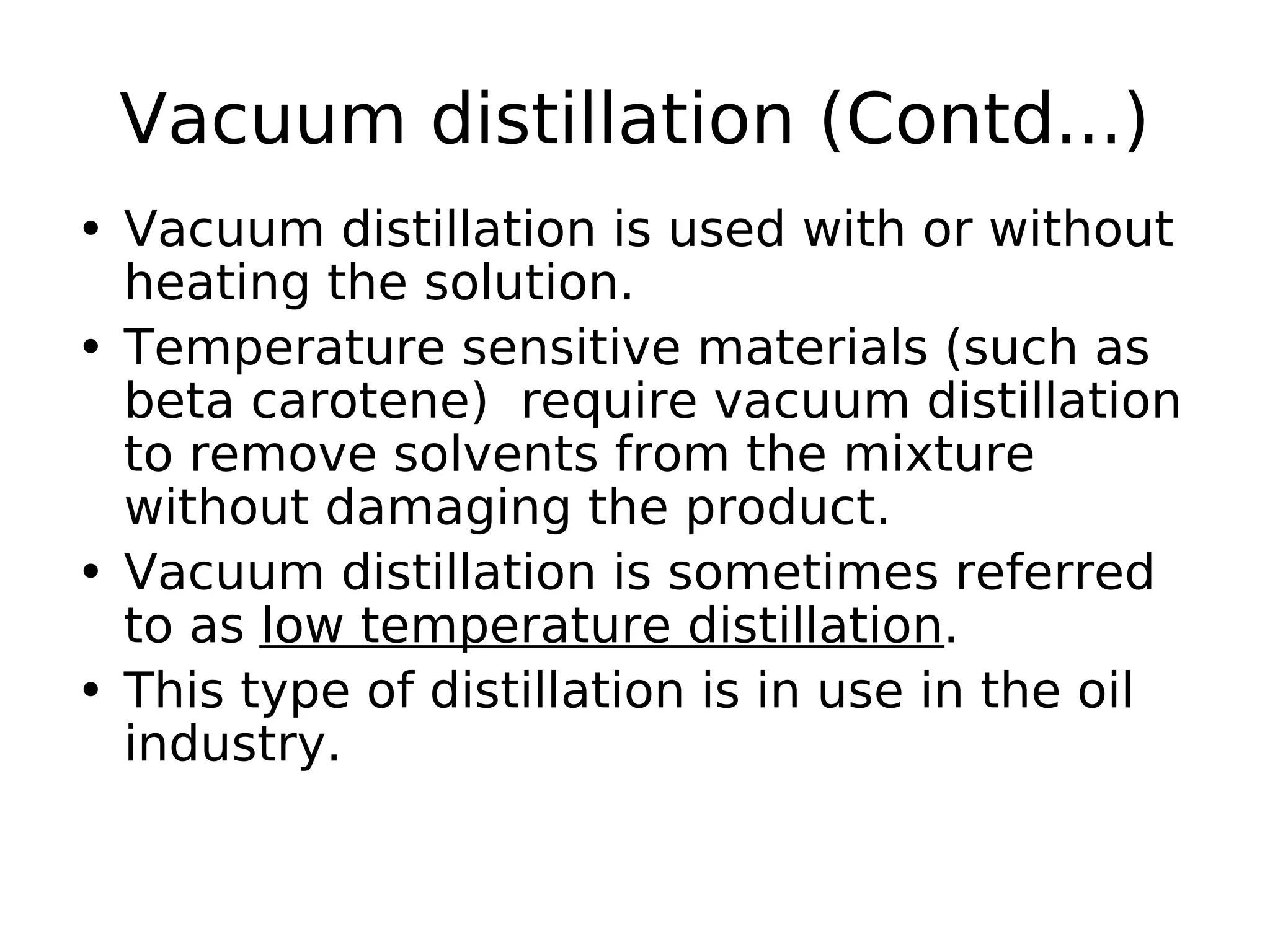 Distillation types | PDF