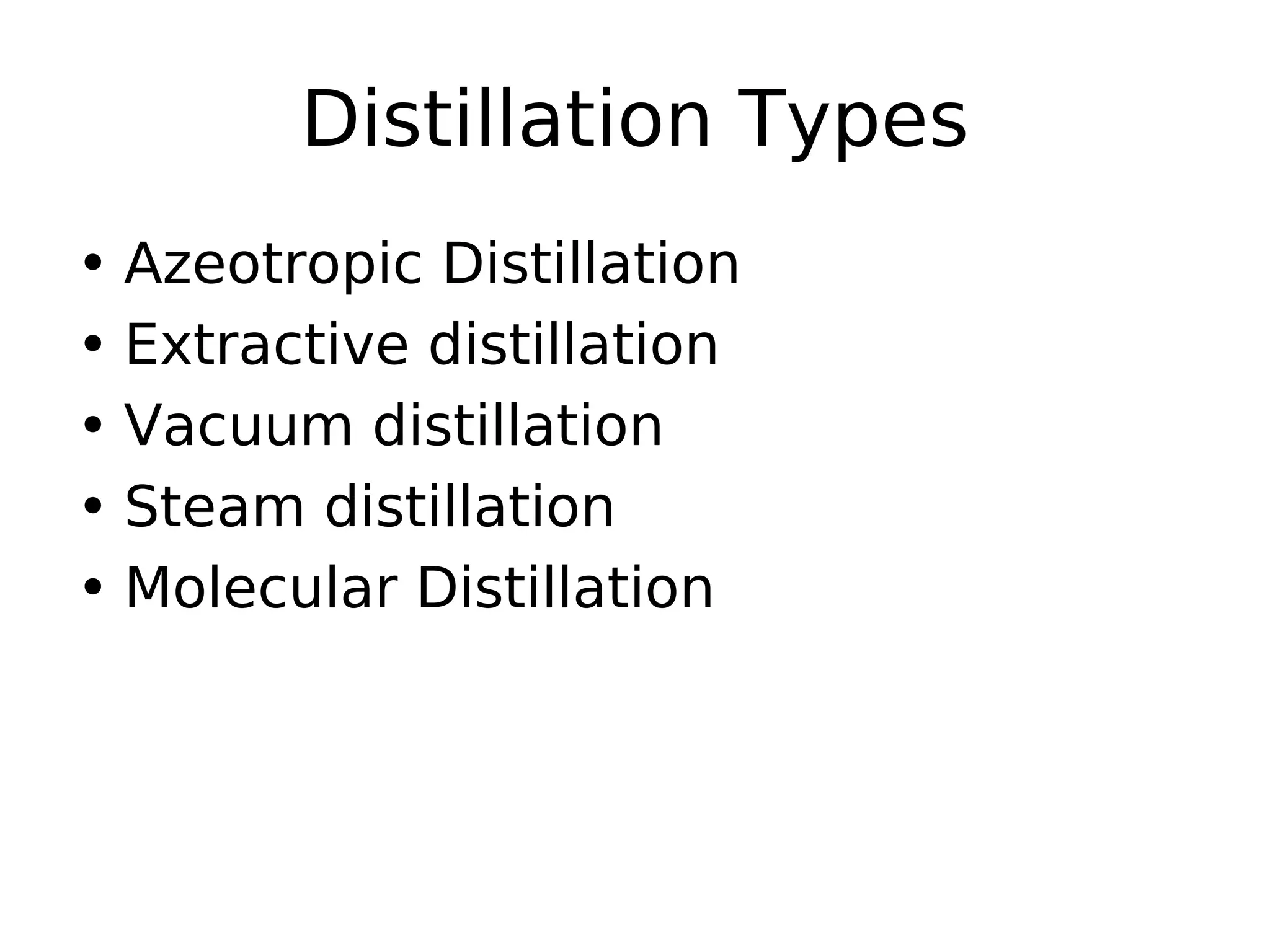 Distillation types | PDF