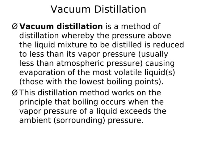 Distillation Types Ppt Free Download