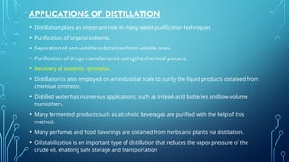 Distillation Types & It's Applications 1-Mar-2025.pptx
