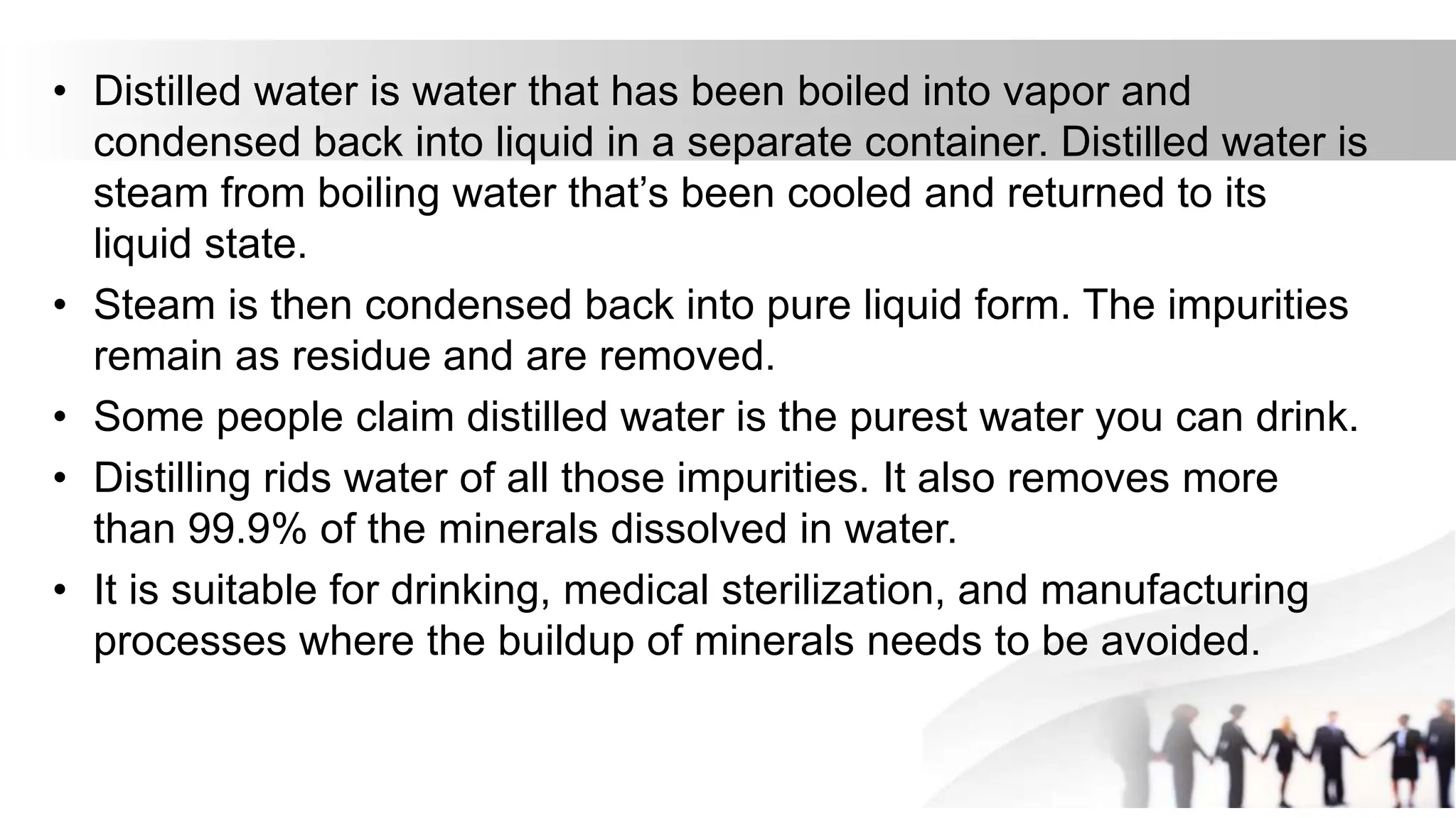 DISTILLED WATER - PREPARATION, GRADES, RISKS, STORAGE, PURITY ...