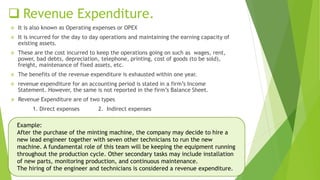 Distinction between capital and revenue expenditure | PPTX