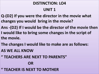 Distinction ppt | PPTX