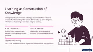Distinctions between learning as 'construction of knowledge' and ...