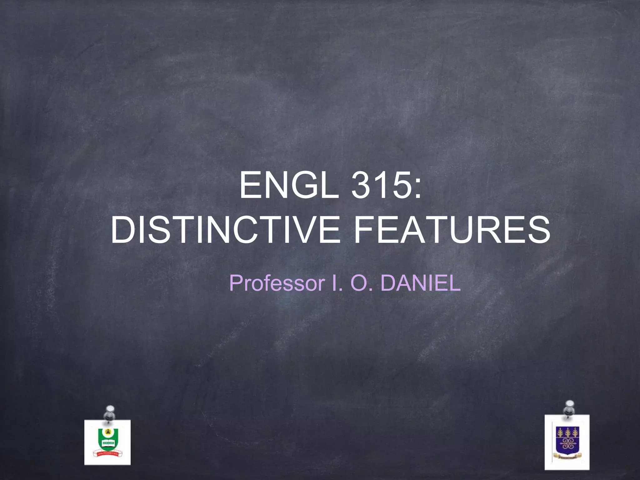 Distinctive features of english phonemes | PPTX