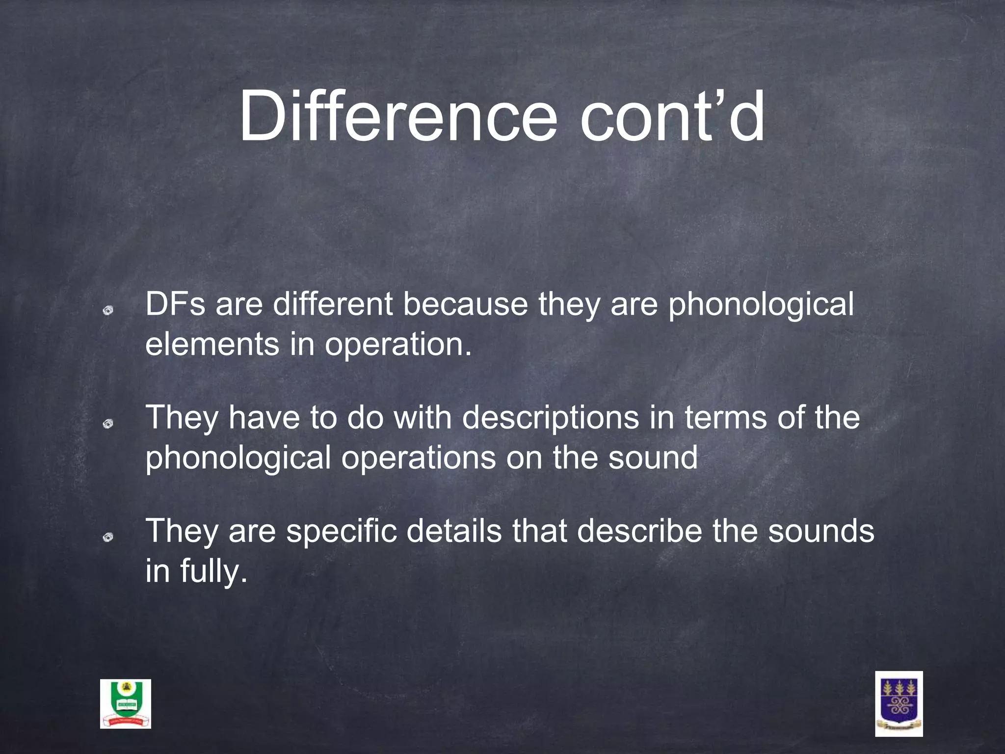 Distinctive features of english phonemes | PPTX