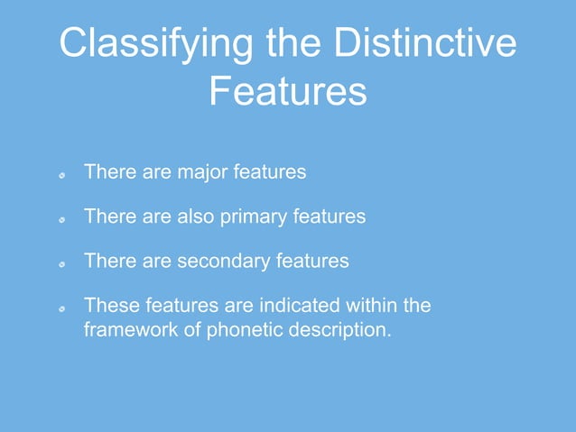 Distinctive features of english phonemes | PPT