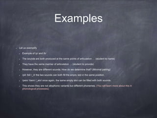 Distinctive features of english phonemes | PPTX