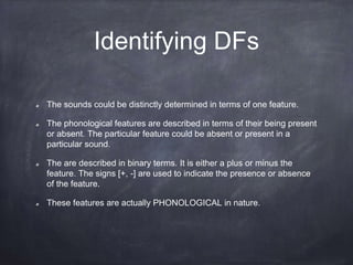 Distinctive features of english phonemes | PPTX