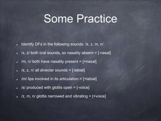 Distinctive features of english phonemes | PPTX
