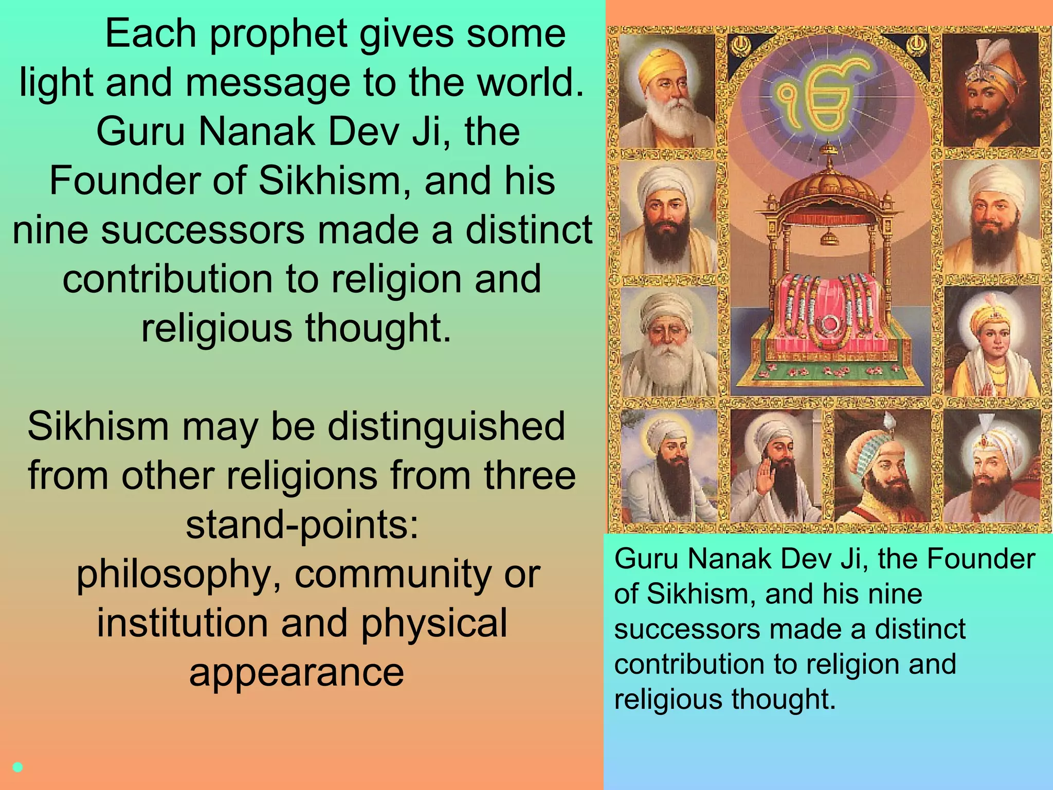 Distinctive features of sikhism | PPT