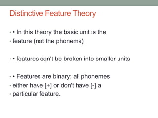 Distinctive feature ( yahya choy ) | PPTX