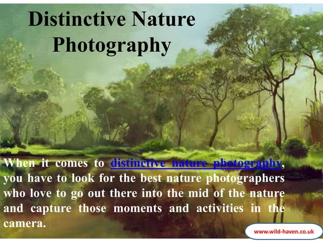 Distinctive Nature Photography new ppt | PPT