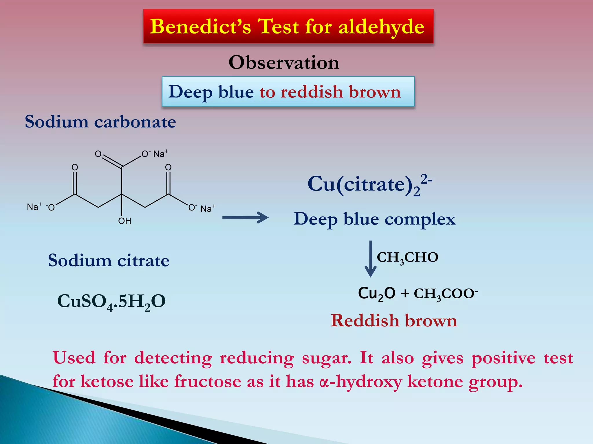 Distingish test for aldehyde and ketone | PPTX