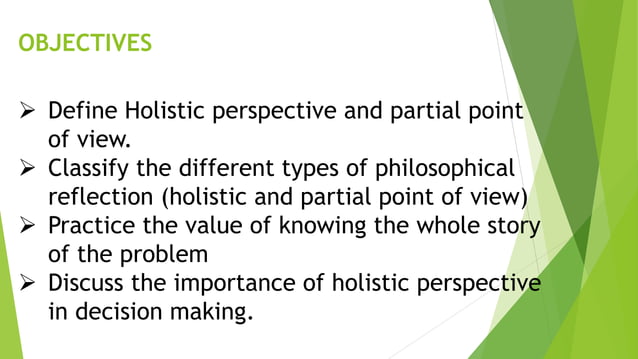 Distinguish-Holistic-to-partial-perspective-- LESSON 1B.pptx | Religion ...
