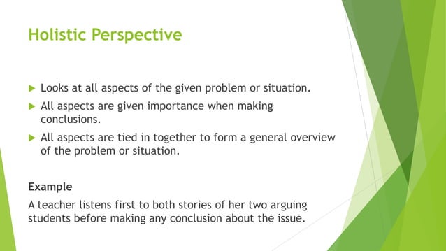 Distinguish-Holistic-to-partial-perspective-- LESSON 1B.pptx | Religion ...