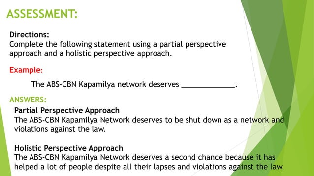 Distinguish-Holistic-to-partial-perspective-- LESSON 1B.pptx | Religion ...