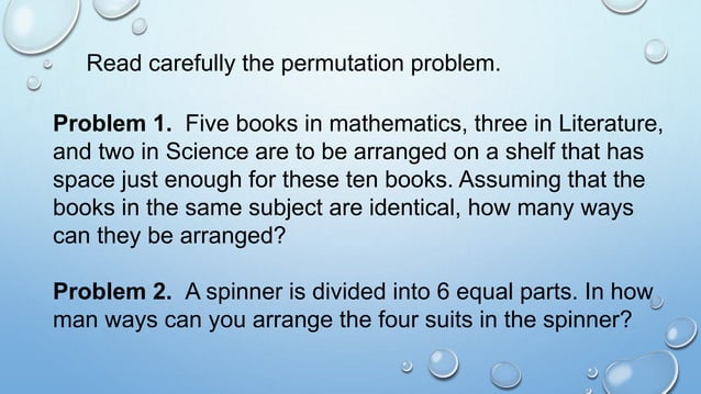 Distinguishable Permutation And Circular Permutation Pptx