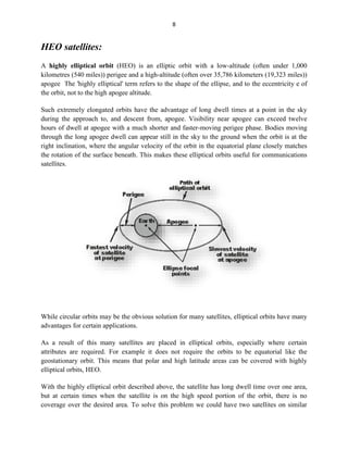 Distinguish among leo, meo, heo & gis systems . what type of satellites ...
