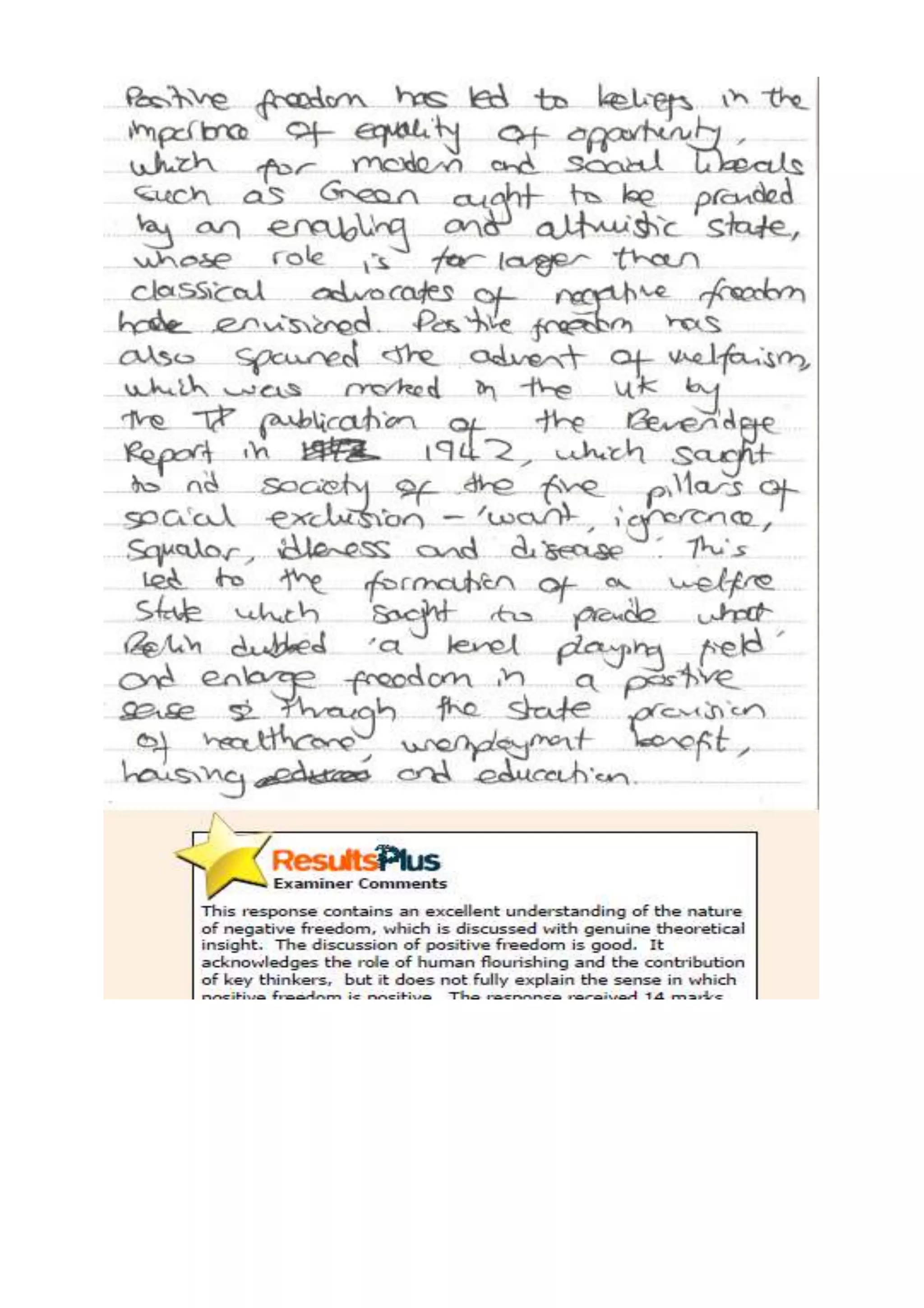 Distinguish between positive and negative freedom 15 | PDF