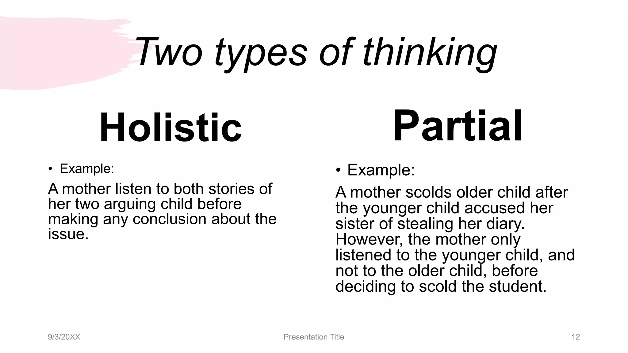 distinguished holistic from a partial point of view lesson 1.pptx