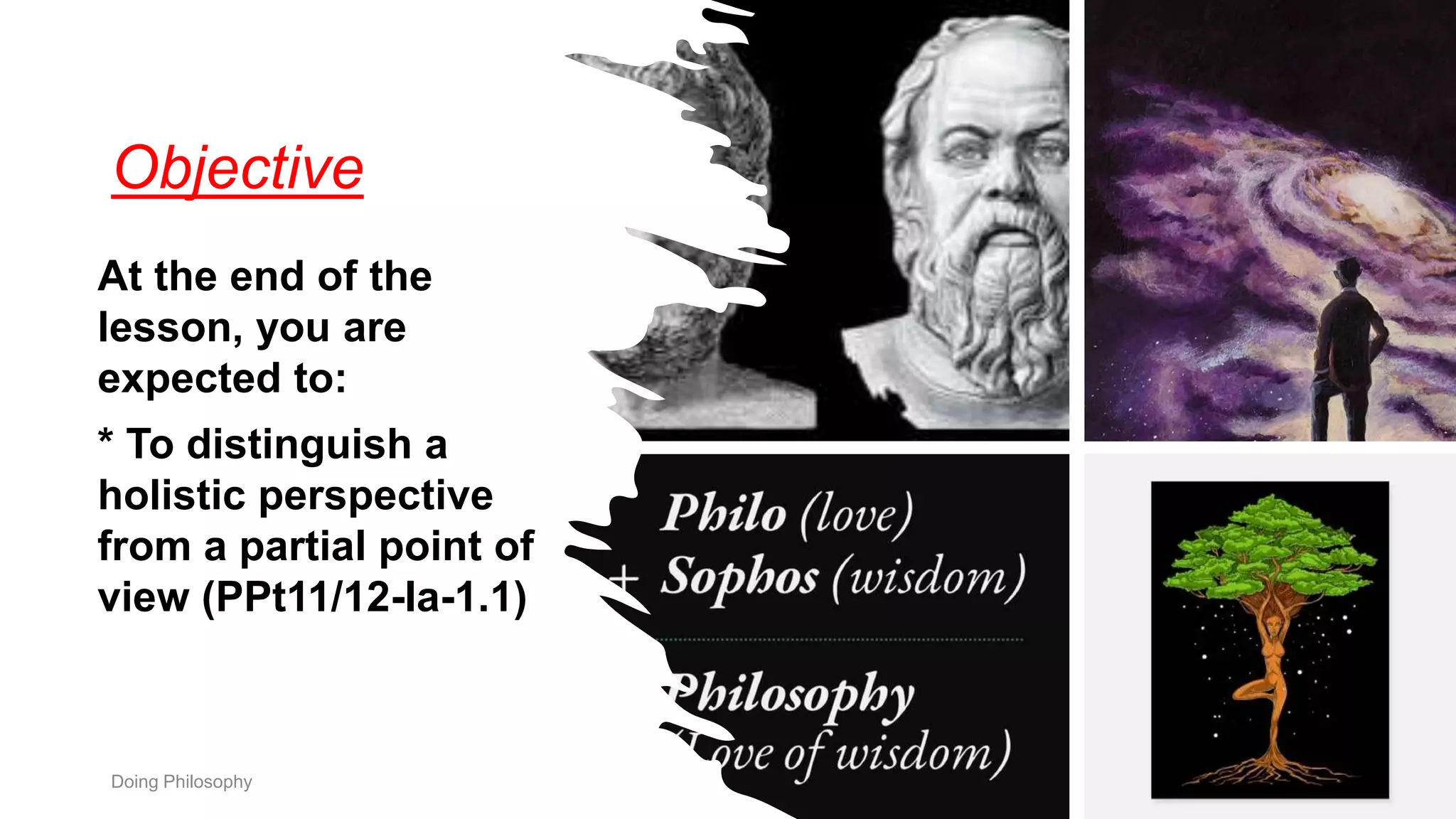 distinguished holistic from a partial point of view lesson 1.pptx